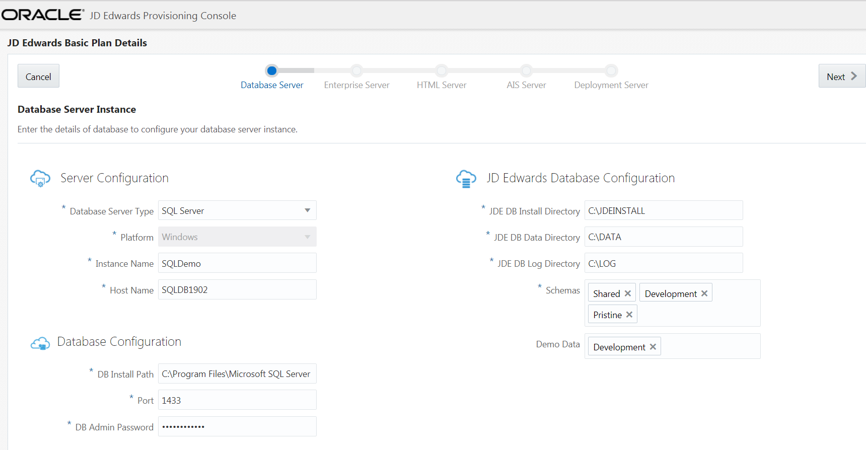 Deploying JD Edwards EnterpriseOne On Premises on Microsoft Windows